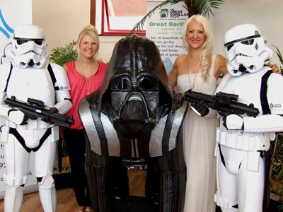 Star Wars fans in seventh Devon - Darth Vader reborn as gorilla- Days ...